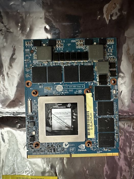 Nvidia n14e-gtx-a2 (GeForce gtx780m 4GB): 2 450 грн. - Комплектуючі та ...