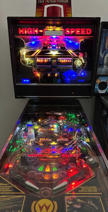 Flipper High Speed Williams Pinball 1986 r Łódź Górna • OLX.pl