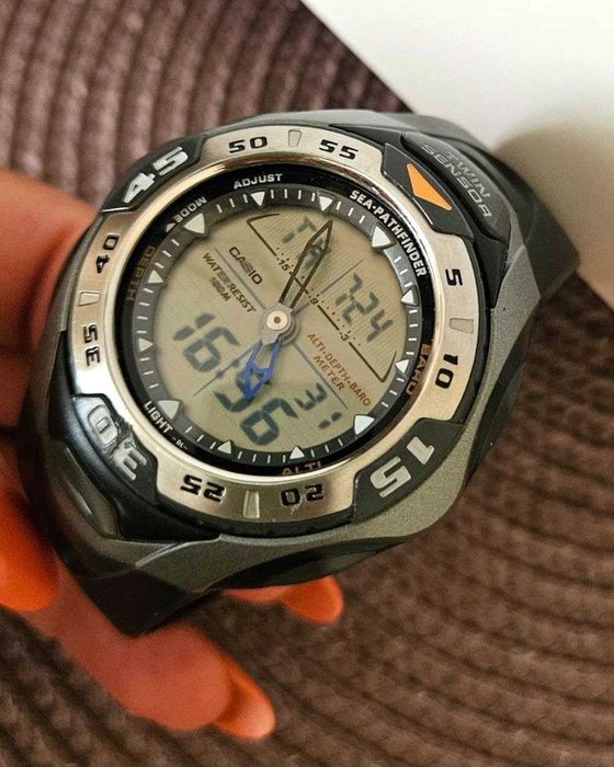 Часы наручные Casio Sea-Pathfinder Twin Sensor модель spf-60: 3 200 грн ...