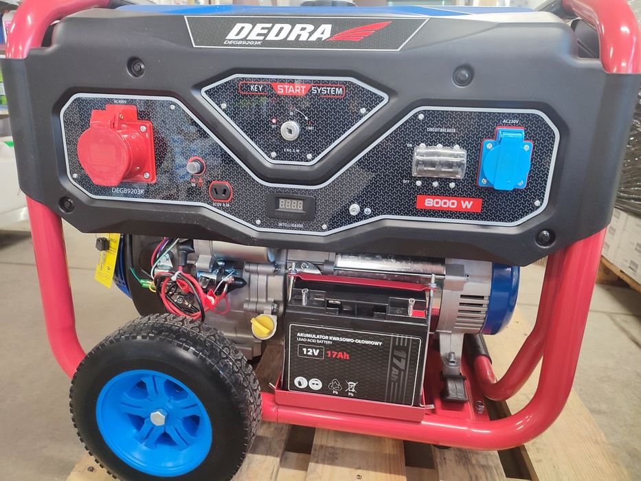 Agregat prądotwórczy, generator Dedra 8 kW model DEGB 9203K Nowy ...