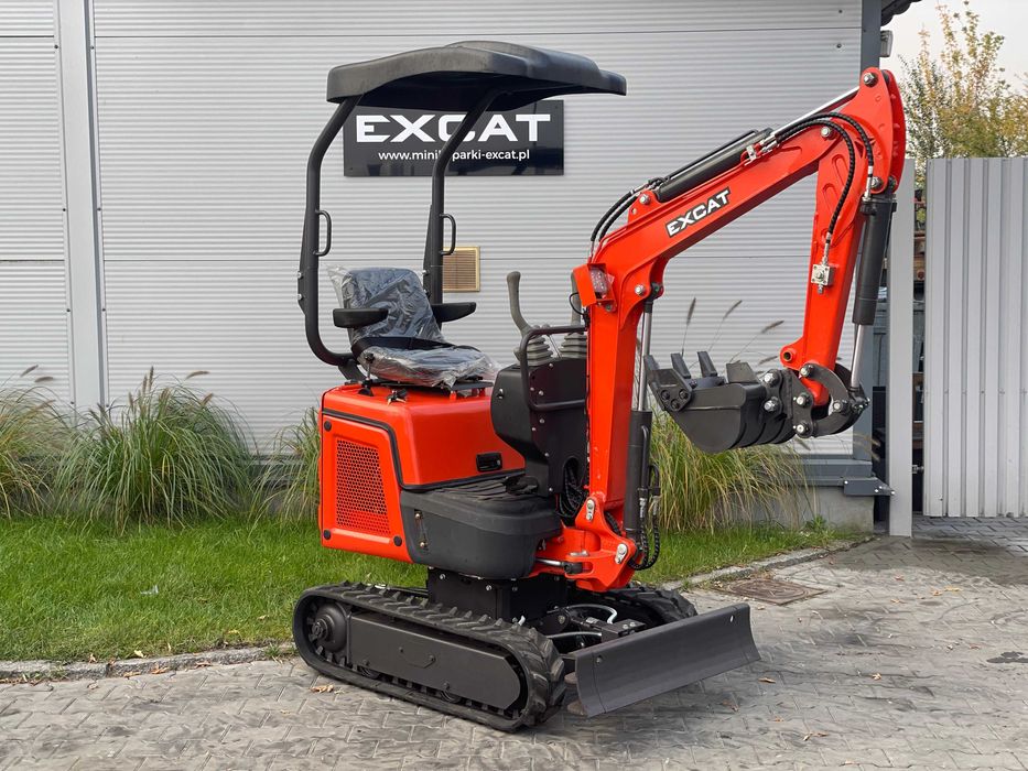 NOWA Minikoparka, mini koparka EXCAT X10 waga 1T, Dostawa GRATIS ...