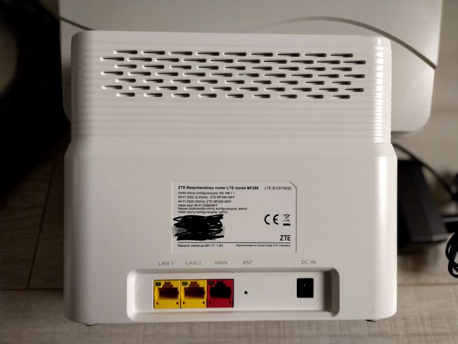 ZTE MF258 router z anteną zewnętrzną do internetu - używany Wejherowo ...