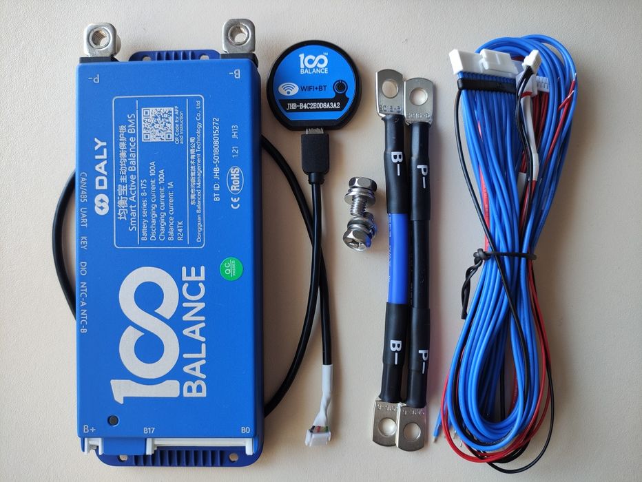 100balance (DALY) Smart Active BMS 100A 8-17S CAN BT WiFi: 2 500 грн. - Аксесуари й комплектуючі ...