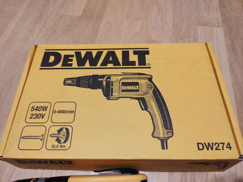 Nowa! Oryginalna wkrętarka DeWalt DW274 ze sprzęgłem do płyt gk Rzeszów ...