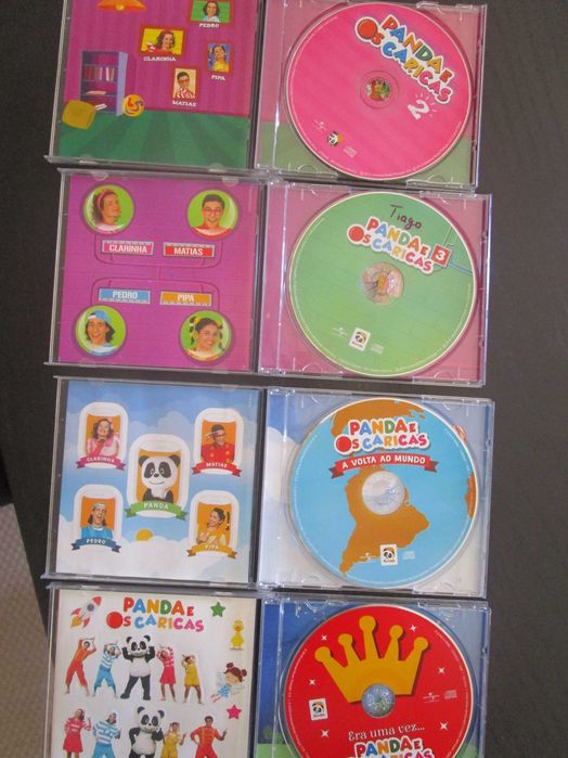 CDs Panda e os Caricas (7,5€ cada ou 25€ todos) c/ portes incluídos ...