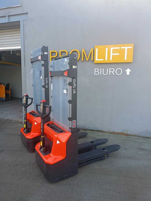 Wózek paletowy, stacker, paleciak z masztem, TOYOTA SHE 100, DUPLEX ...