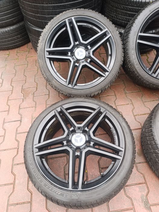 5x112 Felgi Aluminiowe 18 zimowe czarny mat Marcedes A B C CLA Ziębice ...