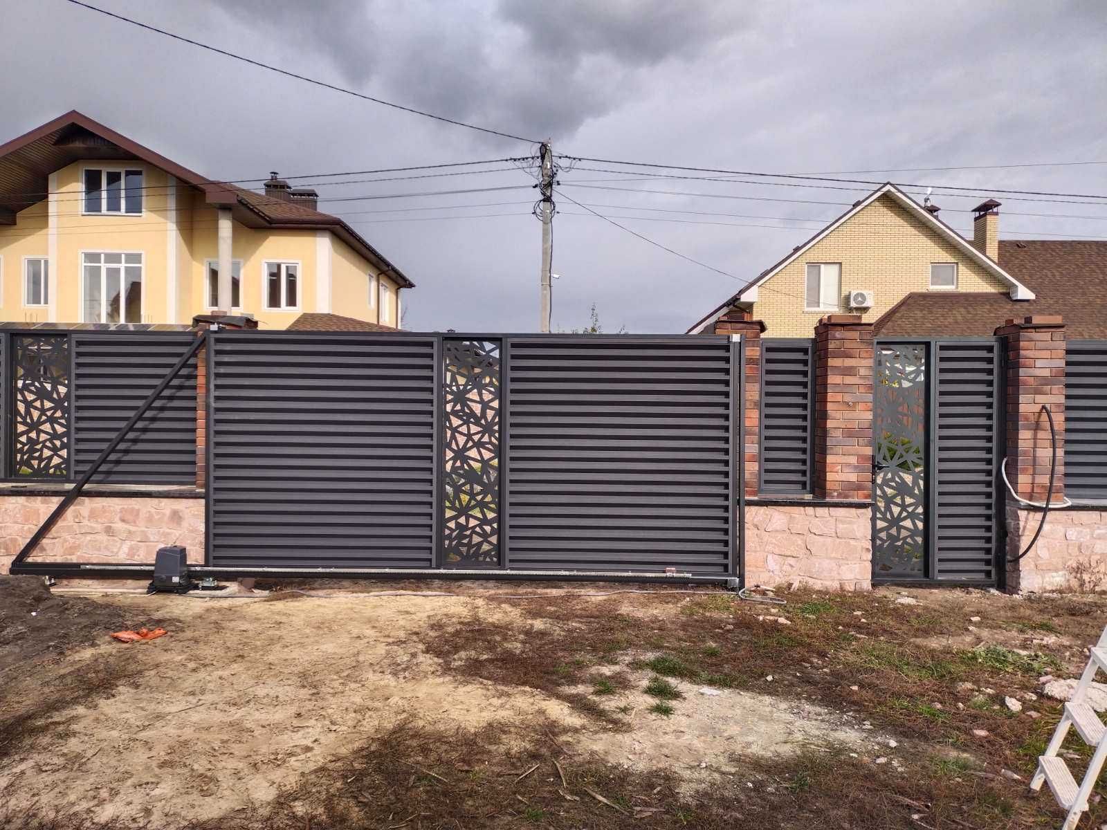 Відкатні ворота откатные раздвижные брамы калитки автоматика для ворот ...