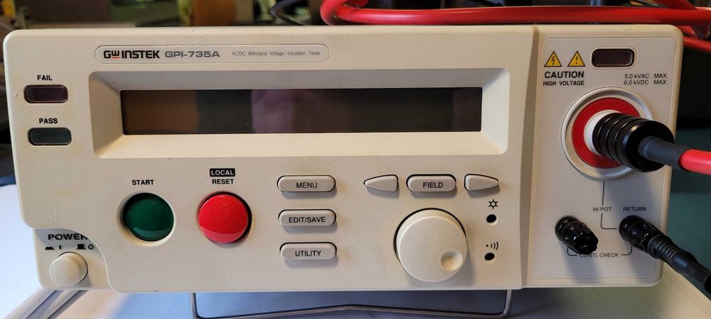 Tester bezpieczeństwa elektrycznego izolacji 200VA GPI-735A GW INSTEK ...