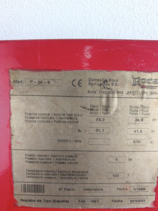 Caldeira a lenha roca p-30-6 Arganil • OLX.pt