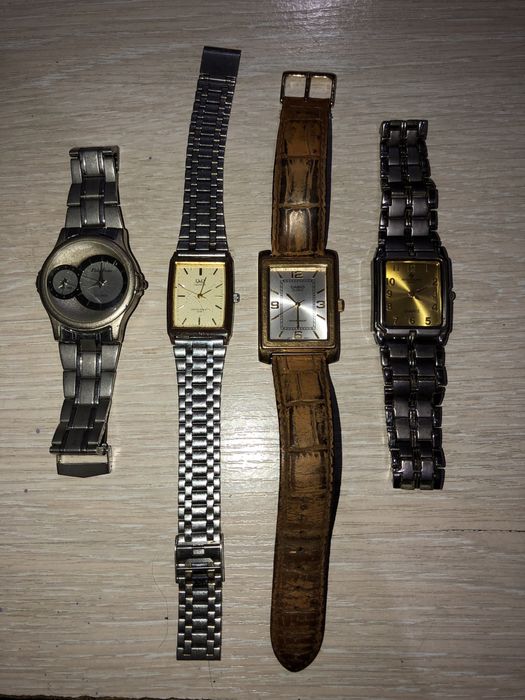 (Лот из 4х часов по супер цене)QQ Casio Patek Quartz Philip Persio АКБ ...
