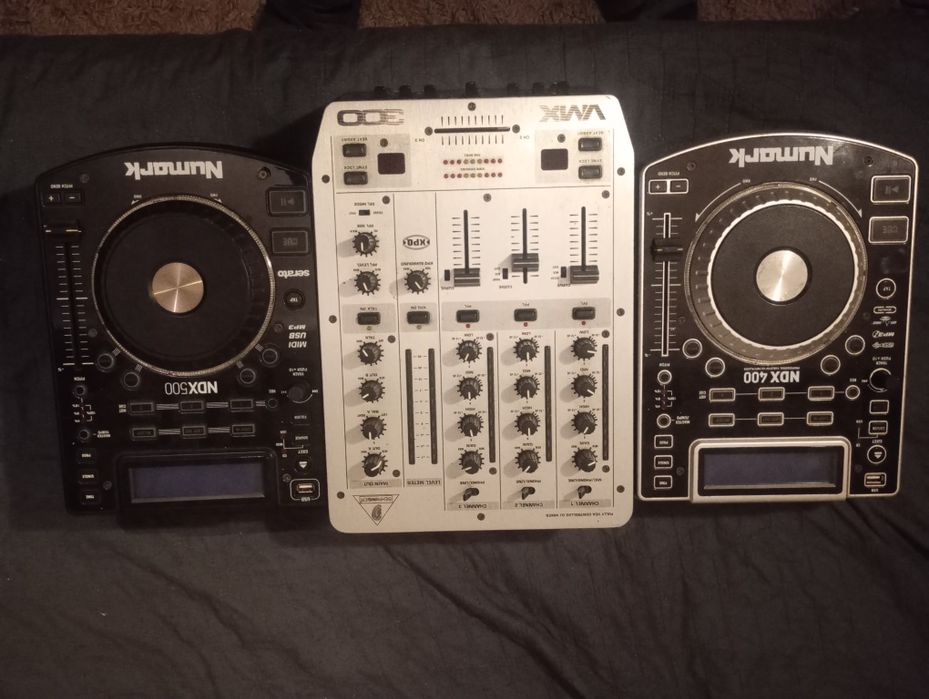 Konsola Numark NDX 400 NDX 500, mixer Behringer VMX 300 nie kontroler ...