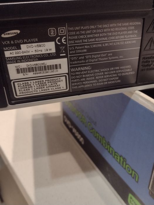 Zestaw combo DVD VCR Samsung model dvd- V6800 Mała Kępa • OLX.pl