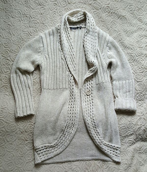 Zawsze modny Kardigan. Piekny kolor beż/piaskowy; jesień zima Łódź ...