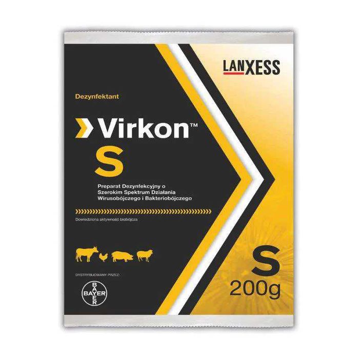 Virkon S 200 g preparat do dezynfekcji,bakteriobójczy ptasia grypa,ASF ...
