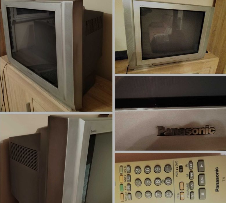 Telewizor Panasonic Quintrix/srebrny/kineskopowy/pilot Bielawa • OLX.pl