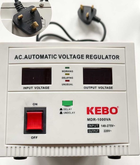 Стабилизатор напряжения MDR-1000VA Kebo на 1кВт 1000Вт: 1 560 грн ...