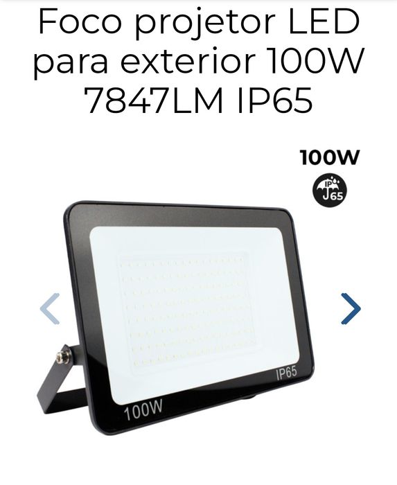 Projector exterior 100w led A+ Batalha • OLX Portugal
