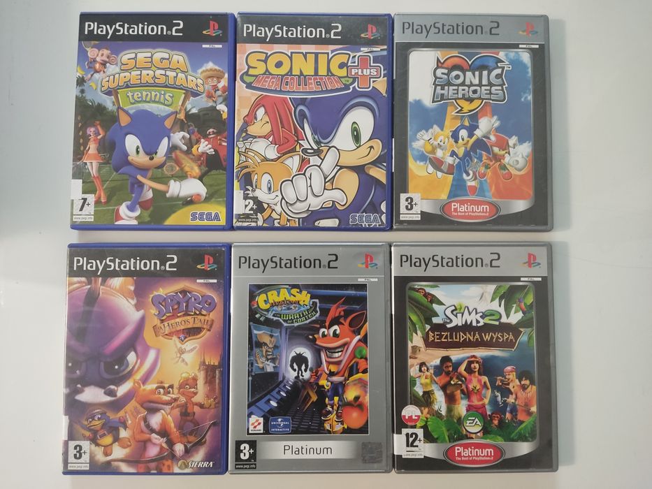 Spyro,TY,Sonic,Crash,Noddy,ScoobyDoo itd Ps2 PlayStation 2 Stalowa Wola ...