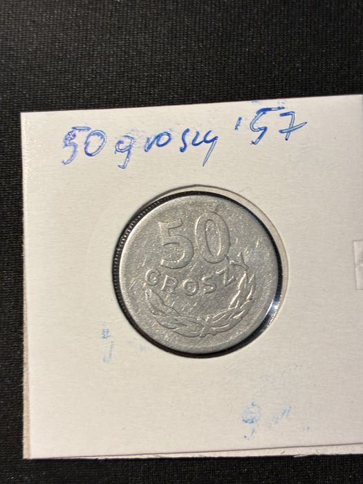Moneta 50 groszy 1957 Puławy • OLX.pl