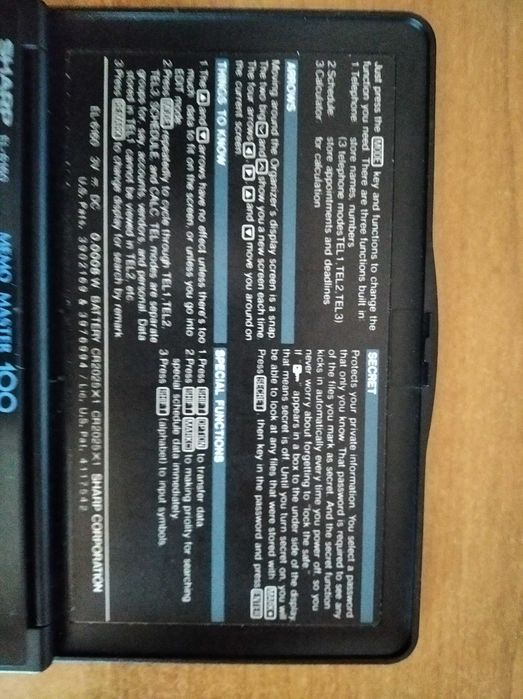 Електронний органайзер SHARP MEMO MASTER 100: 350 грн. - Прочая ...