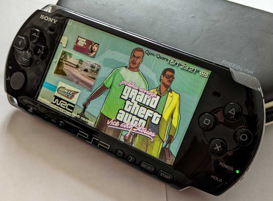 Zadbana Konsola Sony PSP 3003 Slim Gry Karta pamięci 16gb Ładny Stan ...