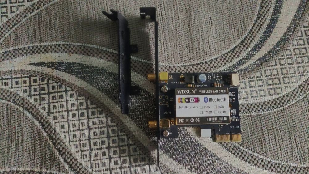 Мощный 1200 Мбит/с двухдиапазонный WiFi адаптер 2.4G/5G PCI e: 550 грн. - Периферійні пристрої ...