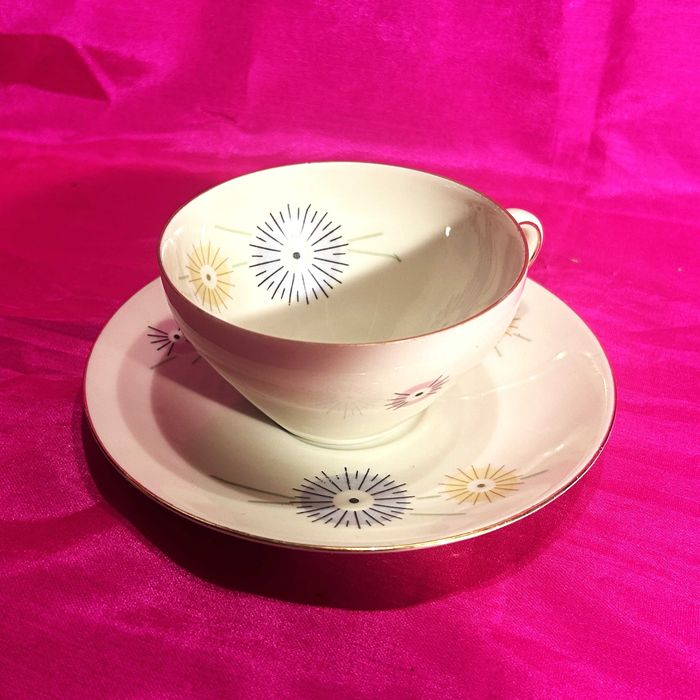 Porcelana Winterling Bavaria. Komplet filiżanka plus talerzyk ...