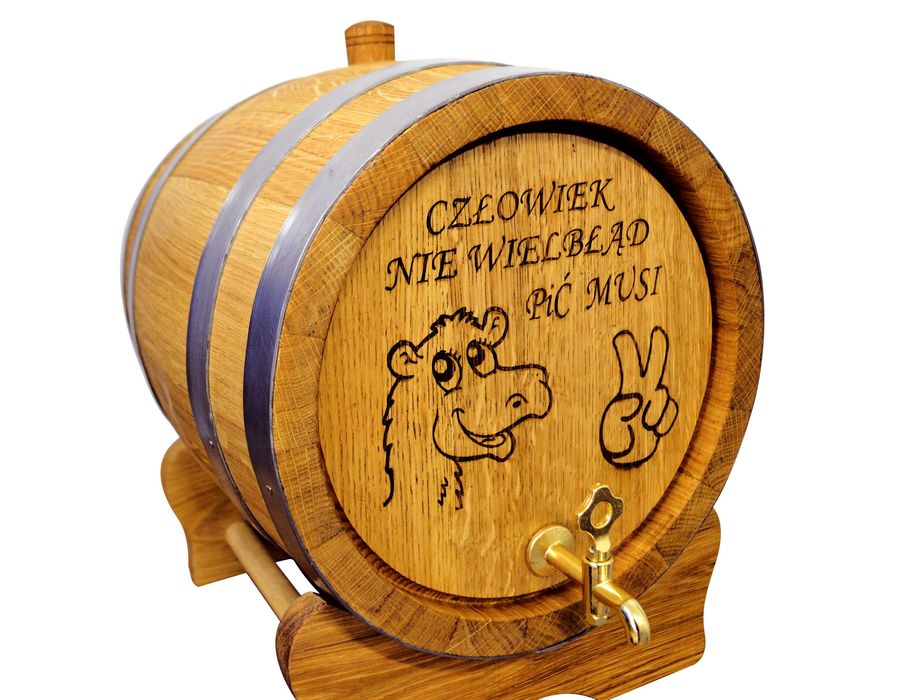 Beczka Dębowa 10L *ATEST* Beczki na bimber GRAWER Polski Produkt ...