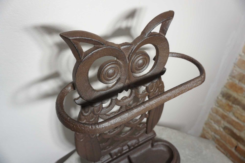 ŻELIWNY stojak na parasole -sowa Niemcza • OLX.pl