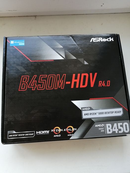 Материнская плата Asrock B450m-HDV: 2 000 грн. - Комплектуючі та ...