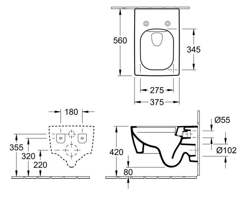 Villeroy&Boch Memento 2.0 WC z deską wolnoopadającą 4633R0R1+8M24S101 ...