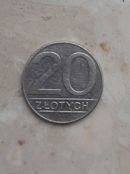 Moneta 20 zl PRL 1989 roku Wrocław Śródmieście • OLX.pl