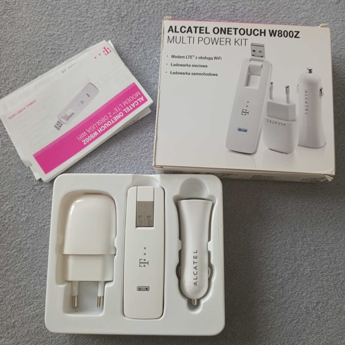 Router Modem USB LTE 100Mb/s Alcatel ONETOUCH W800Z zestaw sprawny ...