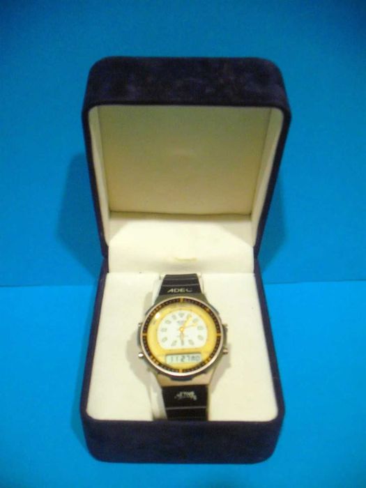 Adec by Citizen Chronograph Watch, Rare Citizen Chronograph 1990s ...