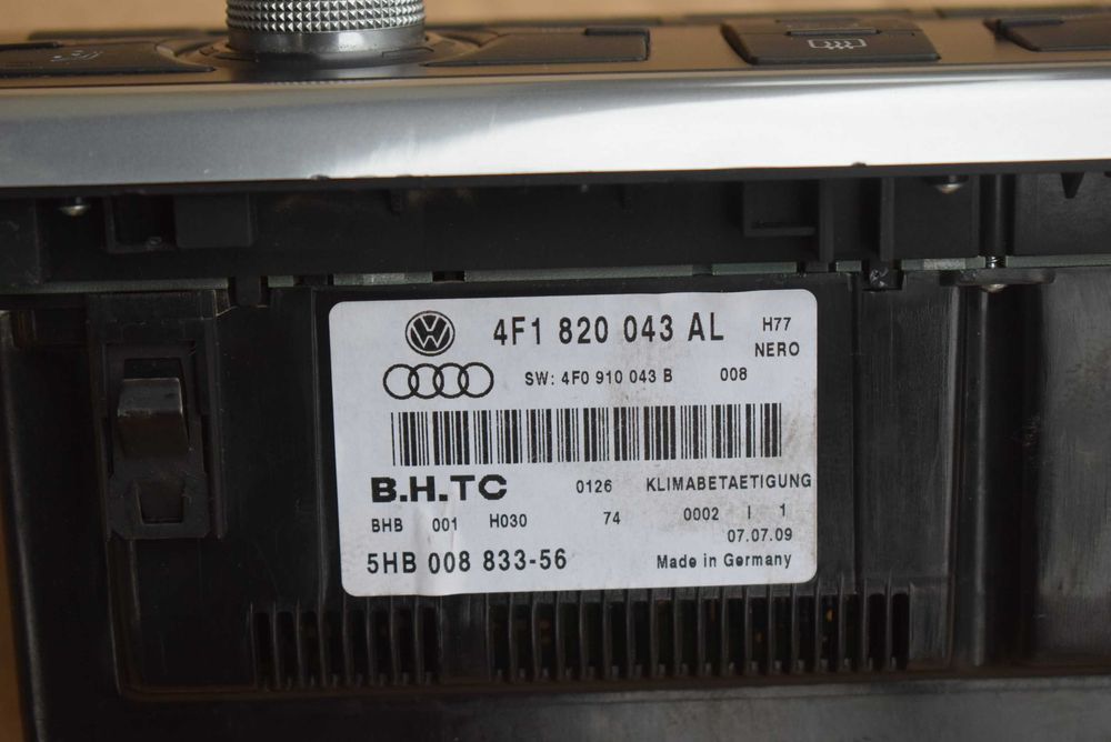 Panel nawiewu klimatyzacji A6 C6 LIFT 09R.4F18.20043AL Czarny Dunajec ...