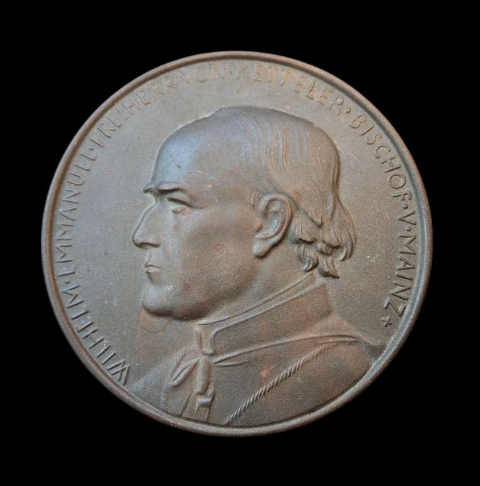 Plakieta żeliwo , Wilhelm Emmanuel von Ketteler, biskup Moguncji ...
