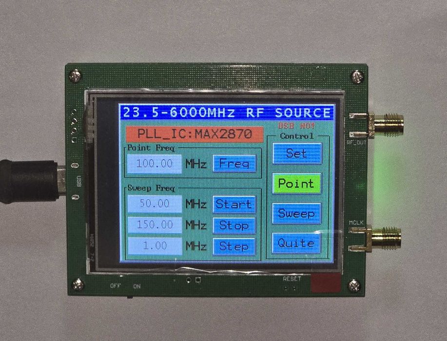 Генератор радіочастотного сигналу 23,5 МГц-6000 МГц на MAX2870: 2 600 ...