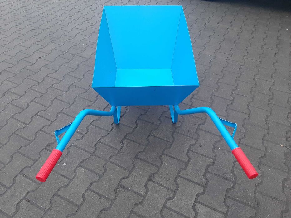 Taczka budowlana polska spawana ciężka grubość blachy 2mm na łożyskach ...