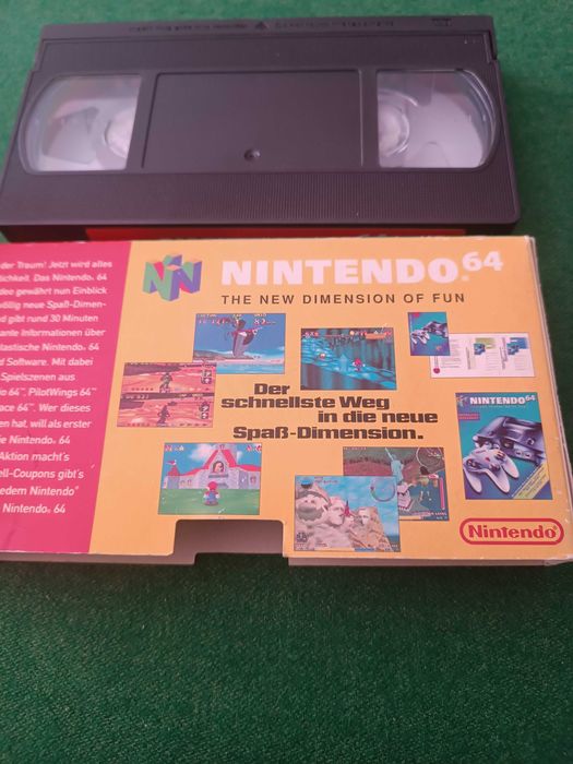 Nintendo 64 - Unikatowa Promocyjna Kaseta VHS Darłowo Centrum • OLX.pl