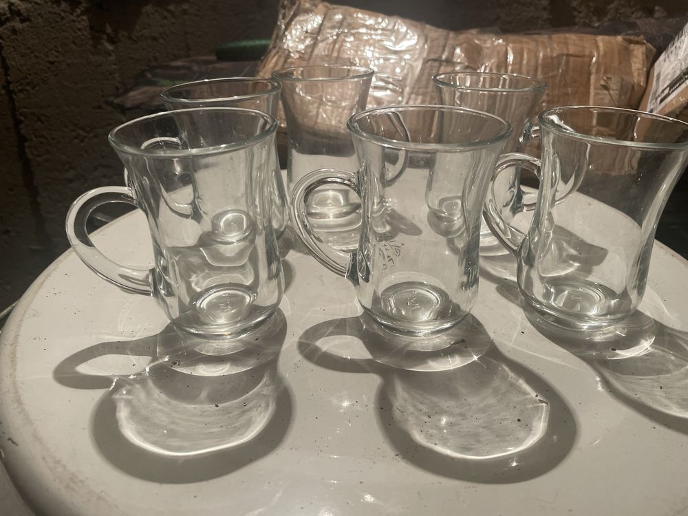 Чашки чайные , стаканы новогодние ,креманки 6 шт: 250 грн. - Посуда ...