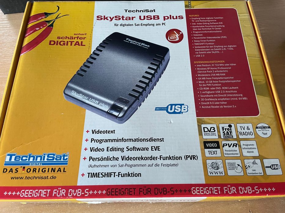 TUNER SATELITARNY * TechniSat SkyStar USB plus * super stan Zduńska Wola • OLX.pl