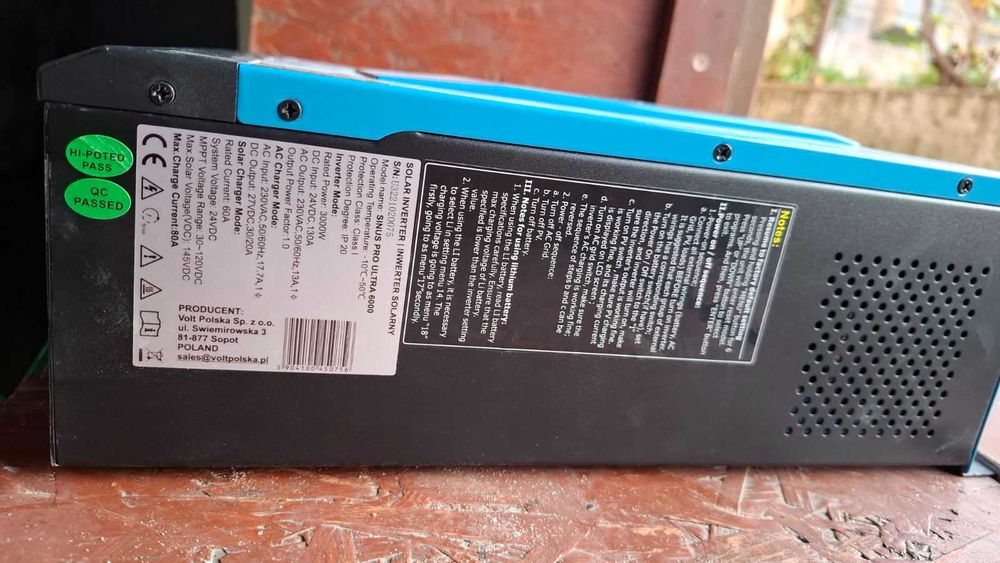 Інвертор МОДЕЛЬ SINUS PRO ULTRA 6000 24/230V (3000/6000W) + 60A MPPT ...