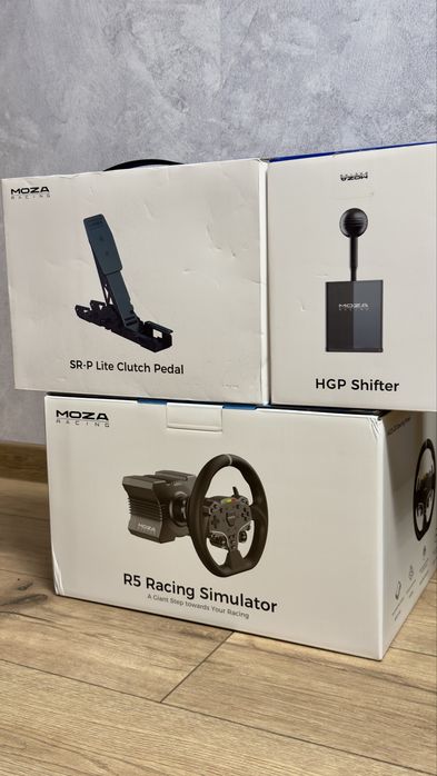 Kierownica MOZA R5 Bundle, Load Cell, Sprzęgło, HGP Shifter | Gw. 2027 ...