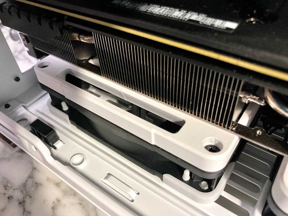 Deshroud Mod Duct kanał wentylacyjny MSI RTX 3080 Ventus NR200P Noctua ...