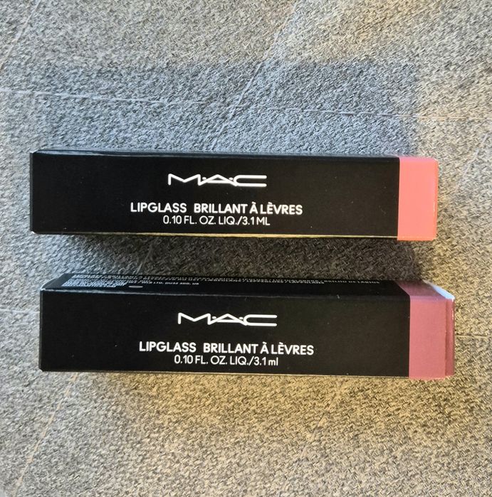 NOWY błyszczyk MAC lipglass Cultured delikatny stonowany róż Warszawa ...