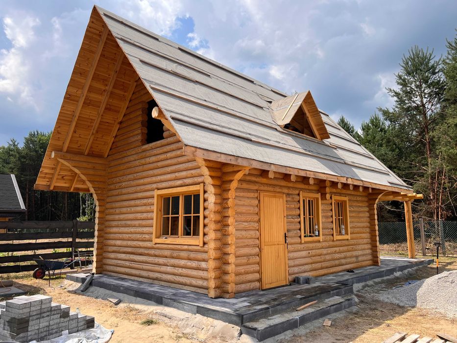 Dom z Bala 180mm Letniskowy/Całoroczny 35m2 + Poddasze Rzeszów • OLX.pl