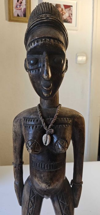 AFR10 Rzeźba kobieca Hausa / Nupe – północna Nigeria, XX wiek, 64 cm ...