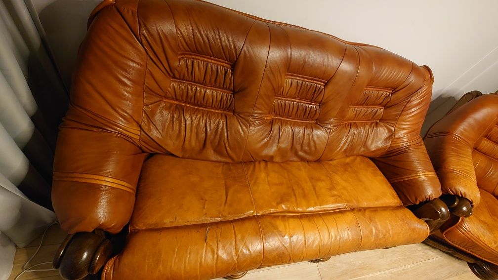 Sofa kler stolik fotel skóra dębowe meble Toruń • OLX.pl Sofa kler stolik fotel skóra dębowe meble Toruń • OLX.pl