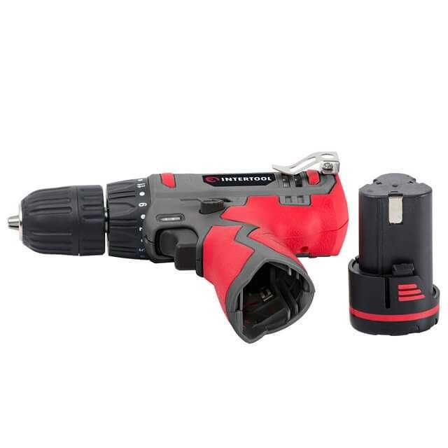 Дрель-шуруповерт аккумуляторная Li-Ion 12В Intertool DT0310 +ПОДАРУНОК: 999 грн ...